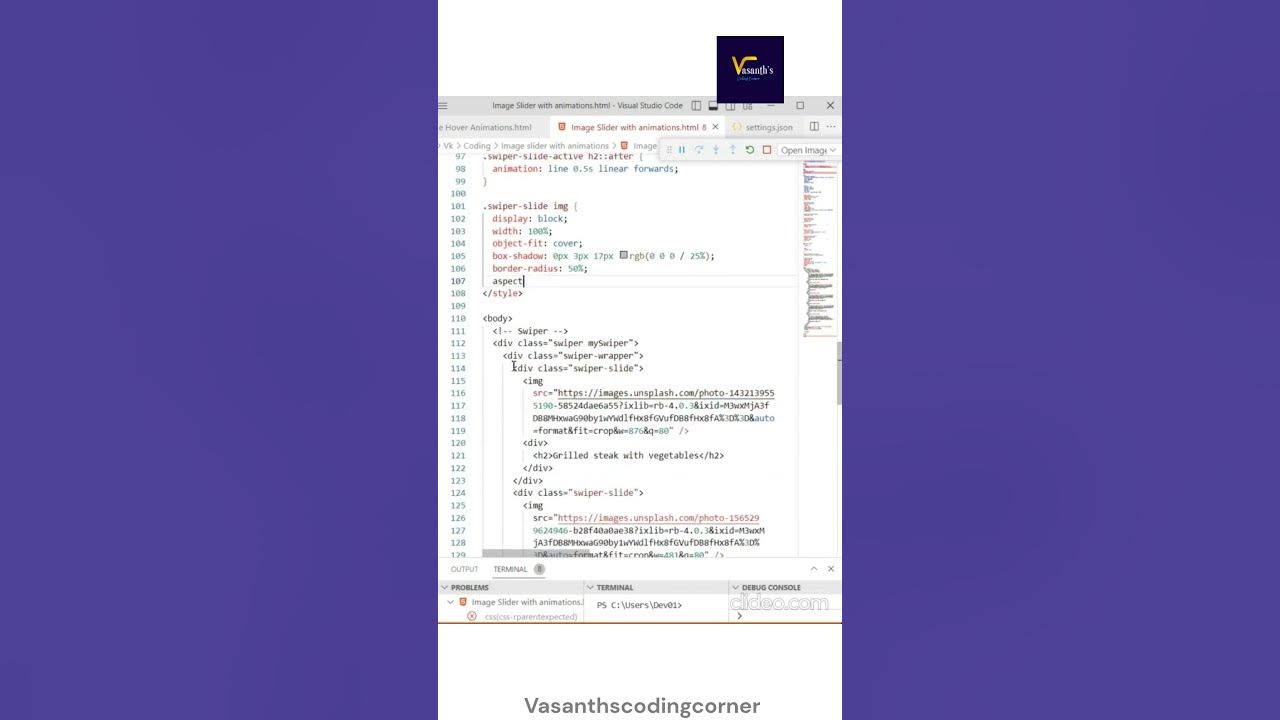 Image Slider With Animation Using Html And Css A Comprehensive Guide Htmltutorial Html Css