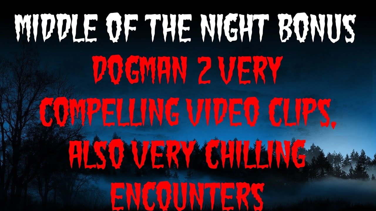 DOGMAN 2 VERY COMPELLING VIDEO CLIPS, ALSO VERY CHILLING ENCOUNTERS ...