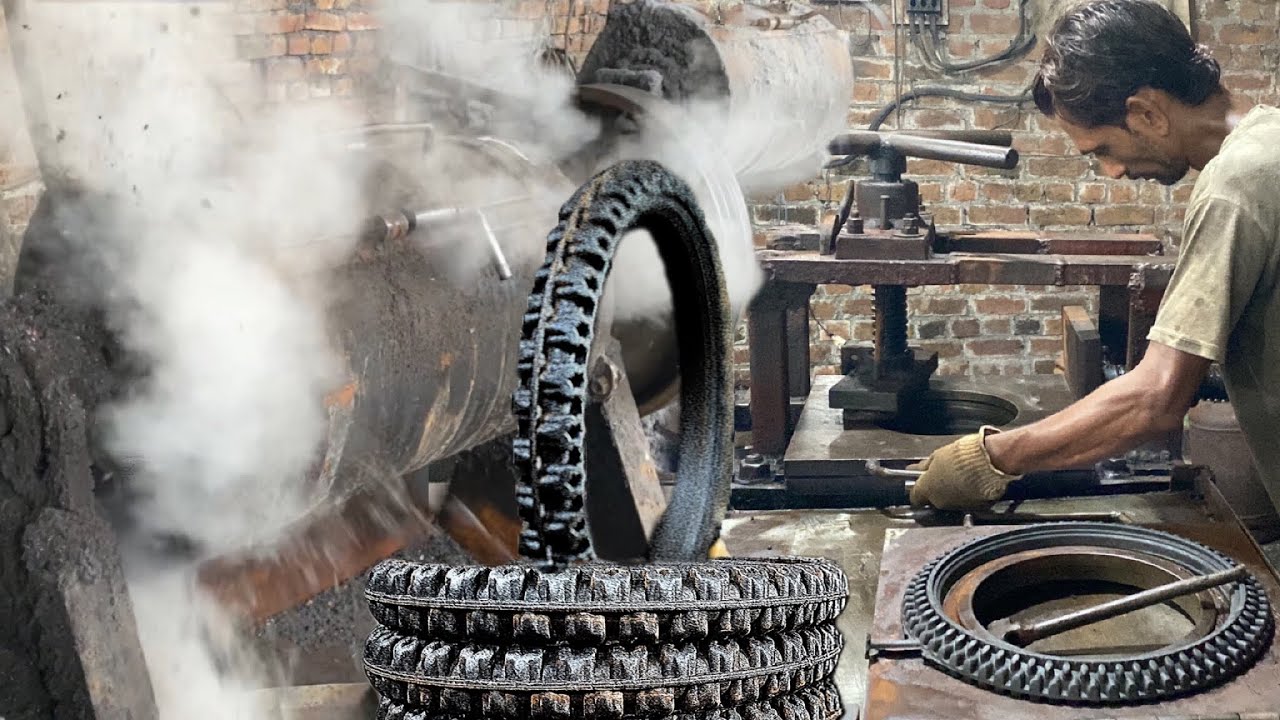 Process of Making Tires - Mass Production in Local Factory - YouTube