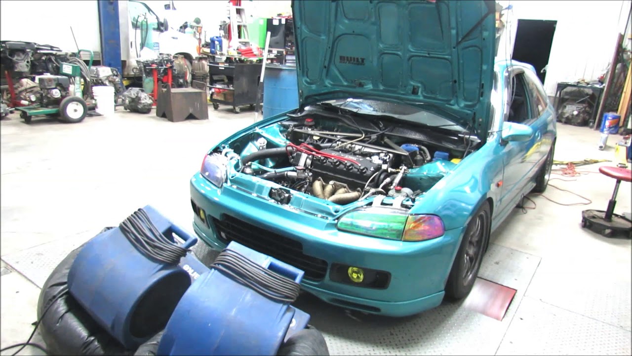 Precision Auto Canada Civic EG D16Z6 DYno Tuning 2017 - YouTube