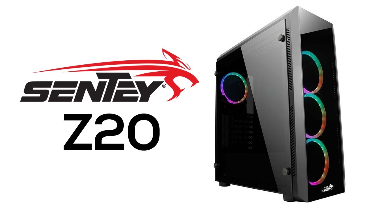 UNBOXING Gabinete Sentey Z20 Extreme Glass RGB ATX - YouTube