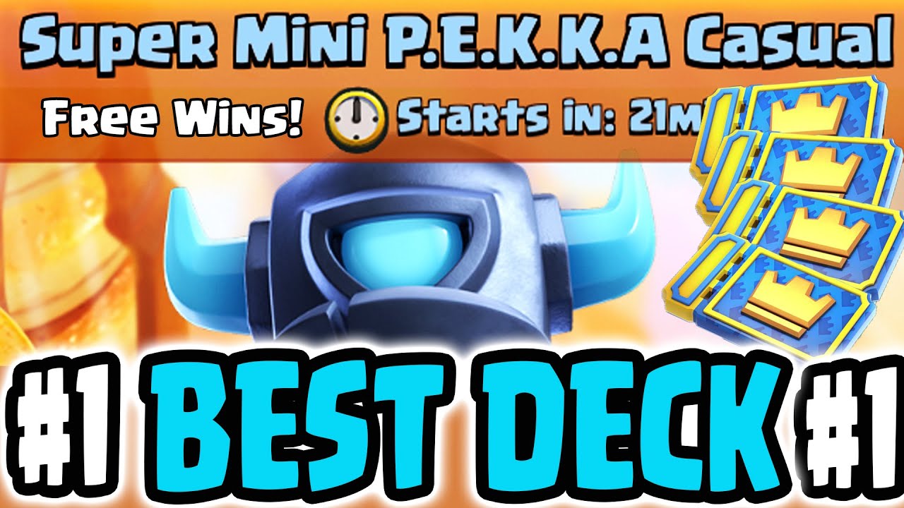 SUPER MINI PEKKA CASUAL CHALLENGE BEST DECK | CLASH ROYALE - YouTube