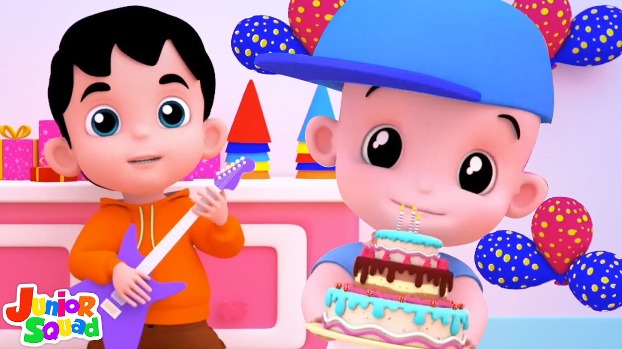 Happy Birthday Song For Children And Preschool Nursery Rhyme - YouTube