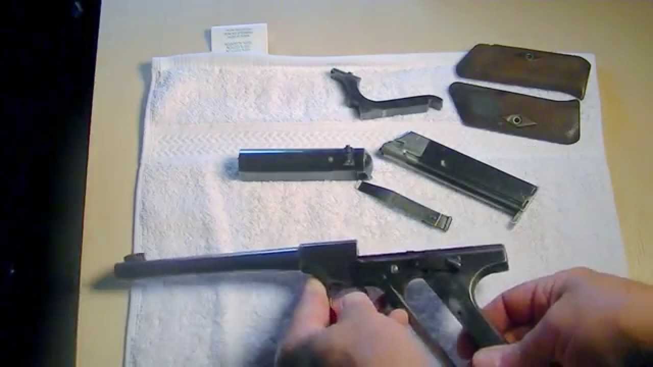 Colt Woodsman cleaning 1st series - YouTube