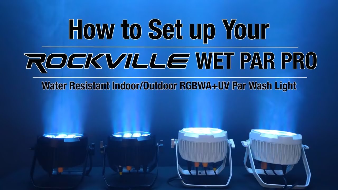 How To Set Up Your Rockville WET PAR PRO Outdoor Building Par Wall Wash ...