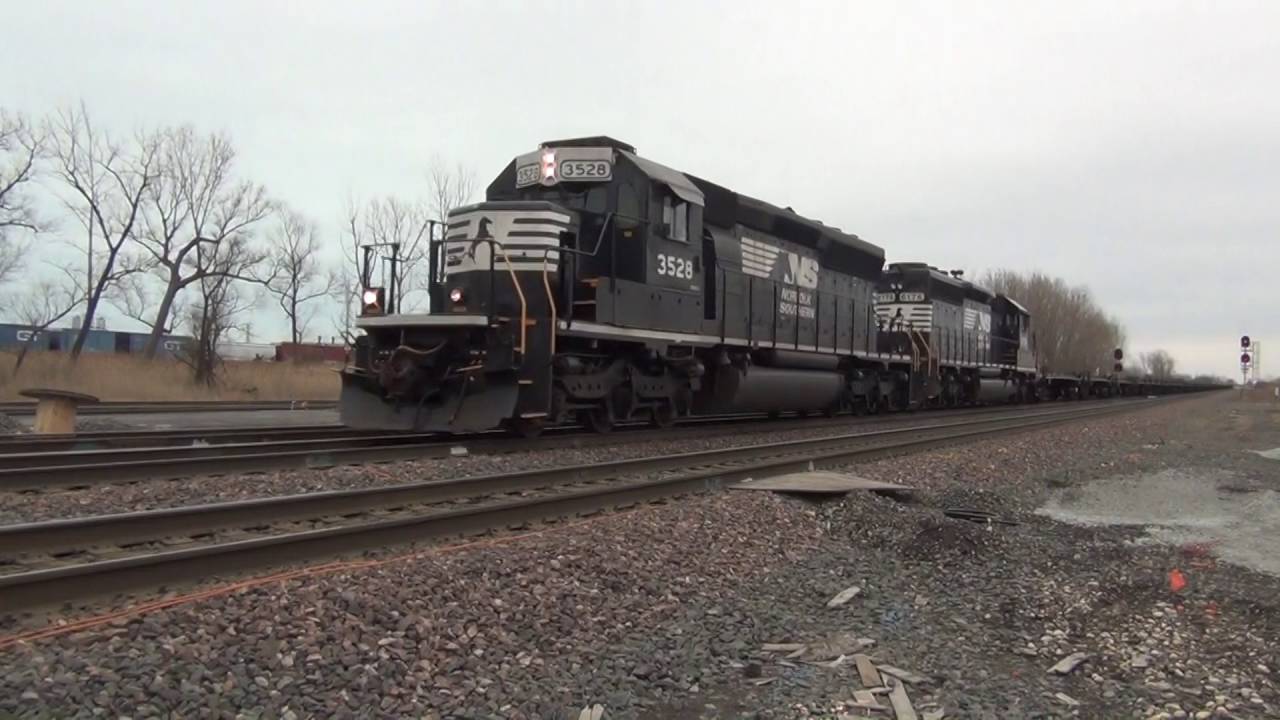 NS 3528 West at Pine Junction, IN 4/10/16 (HD) - YouTube