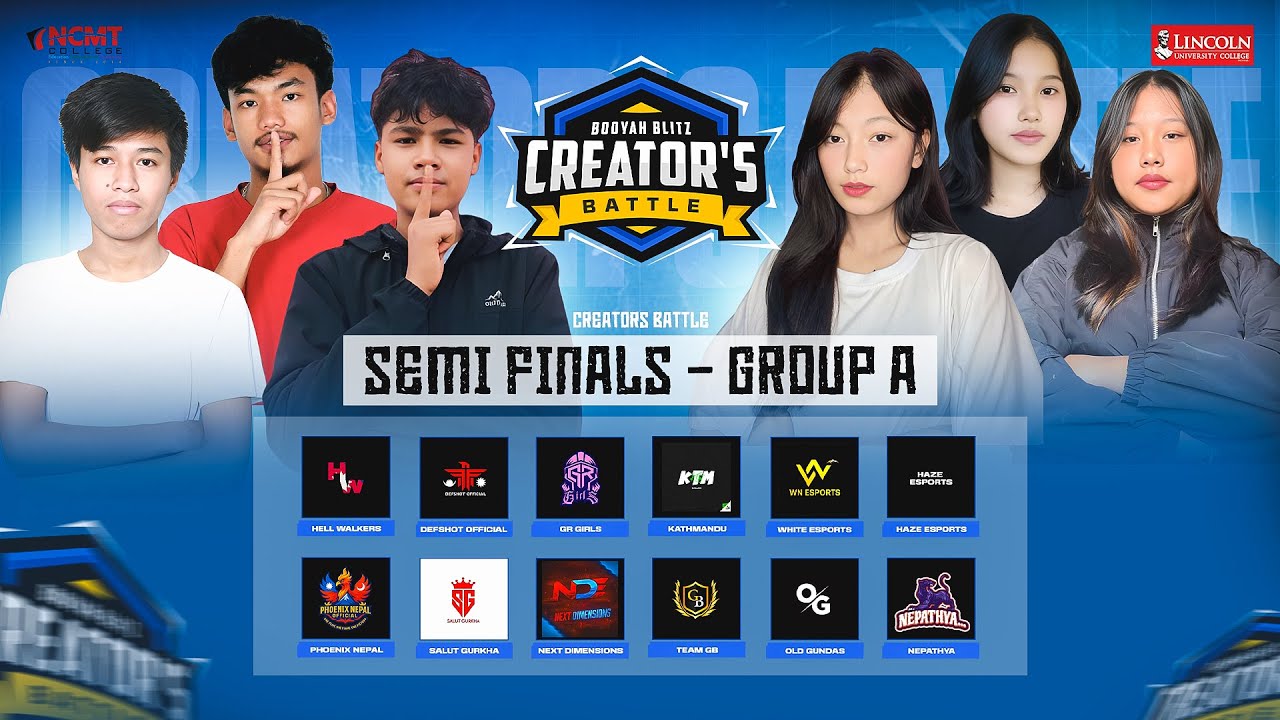 BOOYAH BLITZ CREATOR'S BATTLE SEMI GROUP A NCMT COLLEGE NCMT COLLEGE - YouTube