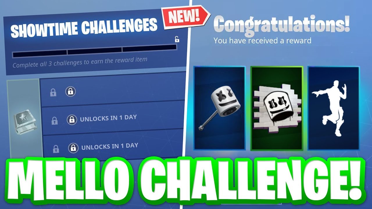 NEW MARSHMELLO CHALLENGES LEAKED + REWARDS IN FORTNITE! (Mello Pickaxe ...