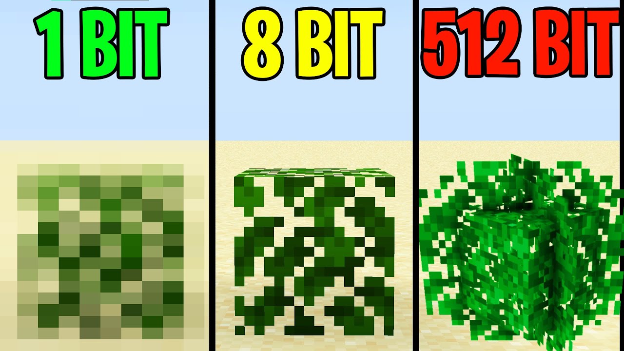 leaves 1 bit 2 bit 4 bit 8 bit 16 bit 32 bit 64 bit 128 bits 256 bit ...