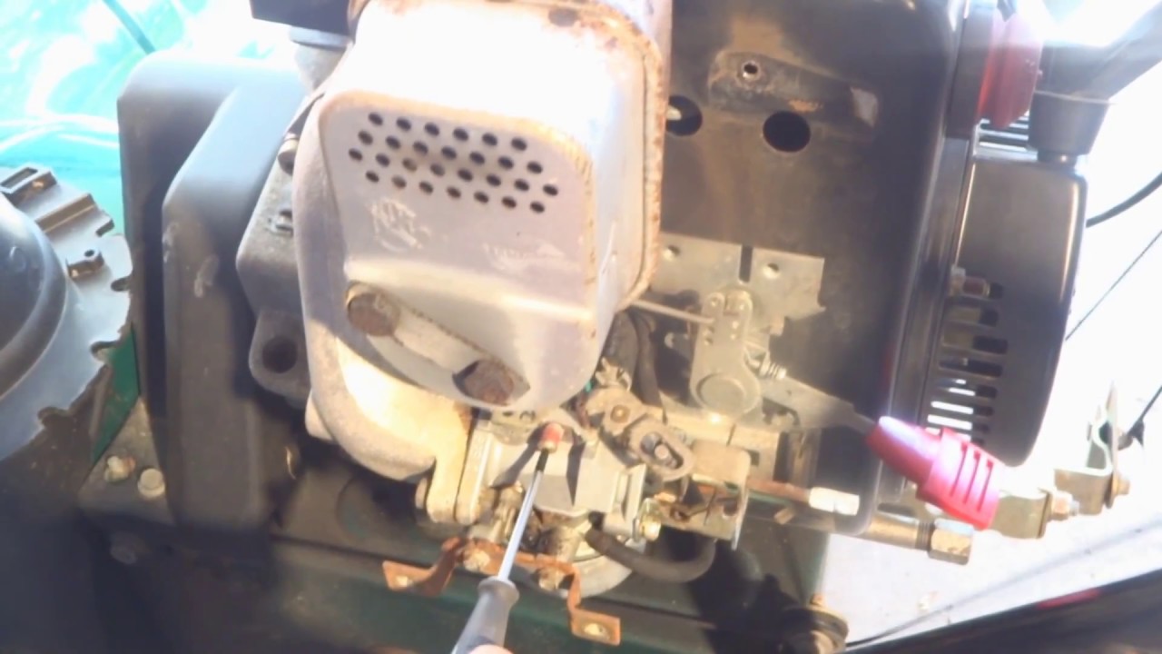 Set RPM on Non-Adjustable Tecumseh Carburetor - YouTube