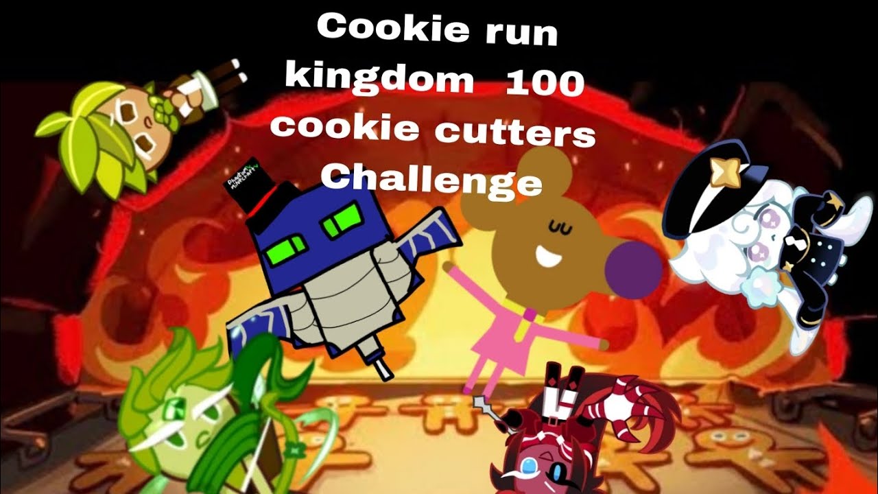 cookie run kingdom 100 cookie cutters challenge - YouTube