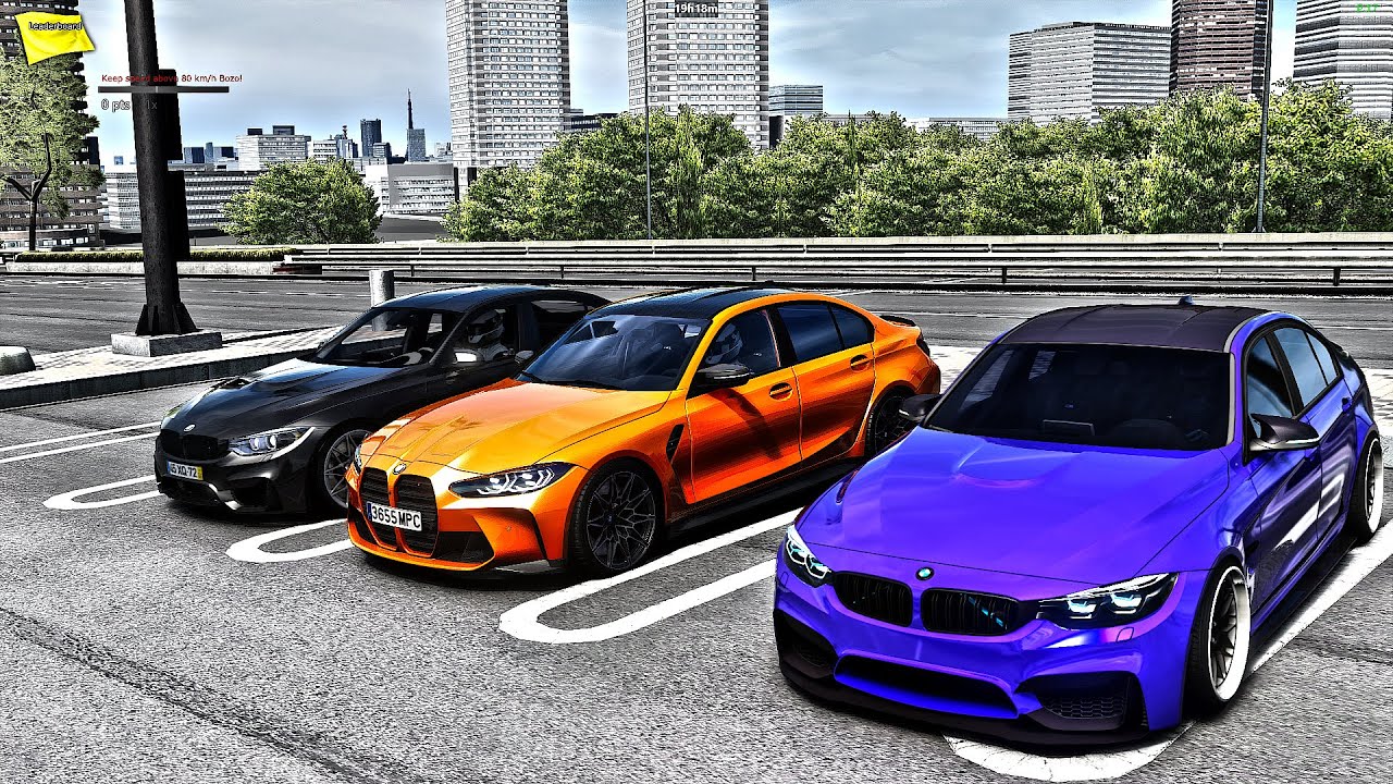 Assetto Corsa | BMW Convoy Swimming - Logitech G920 Gameplay - YouTube