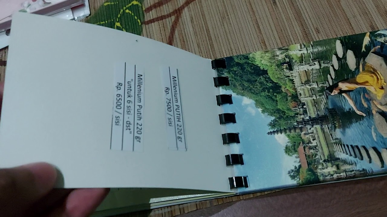 Kertas Millenium 220gsm dan gambar hasil percetakan digital. - YouTube