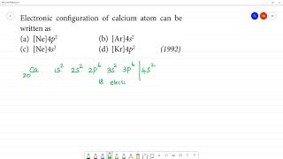 Calcium Electron Configuration