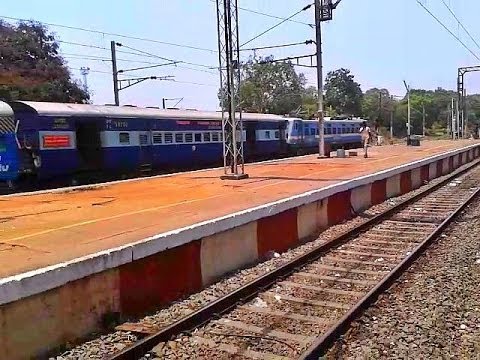 BZA WAG7 Bitragunta-Chennai Passenger waits Basin Bridge - YouTube