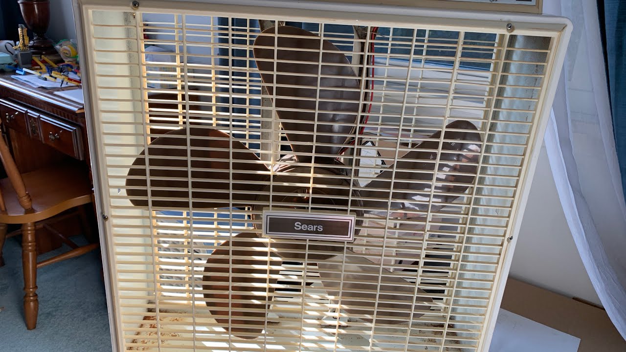 Vintage 1986 Sears 8121 Box fan - YouTube