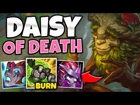 TURN DAISY INTO A HYPER CARRY WITH FULL BURN IVERN! (200 IQ BUILD) - League of Legends