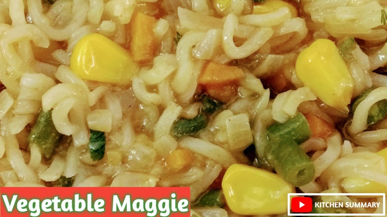 Instant Vegetable Maggi || Easy, Quick & Tasty Veg Maggi Masala Recipe ...