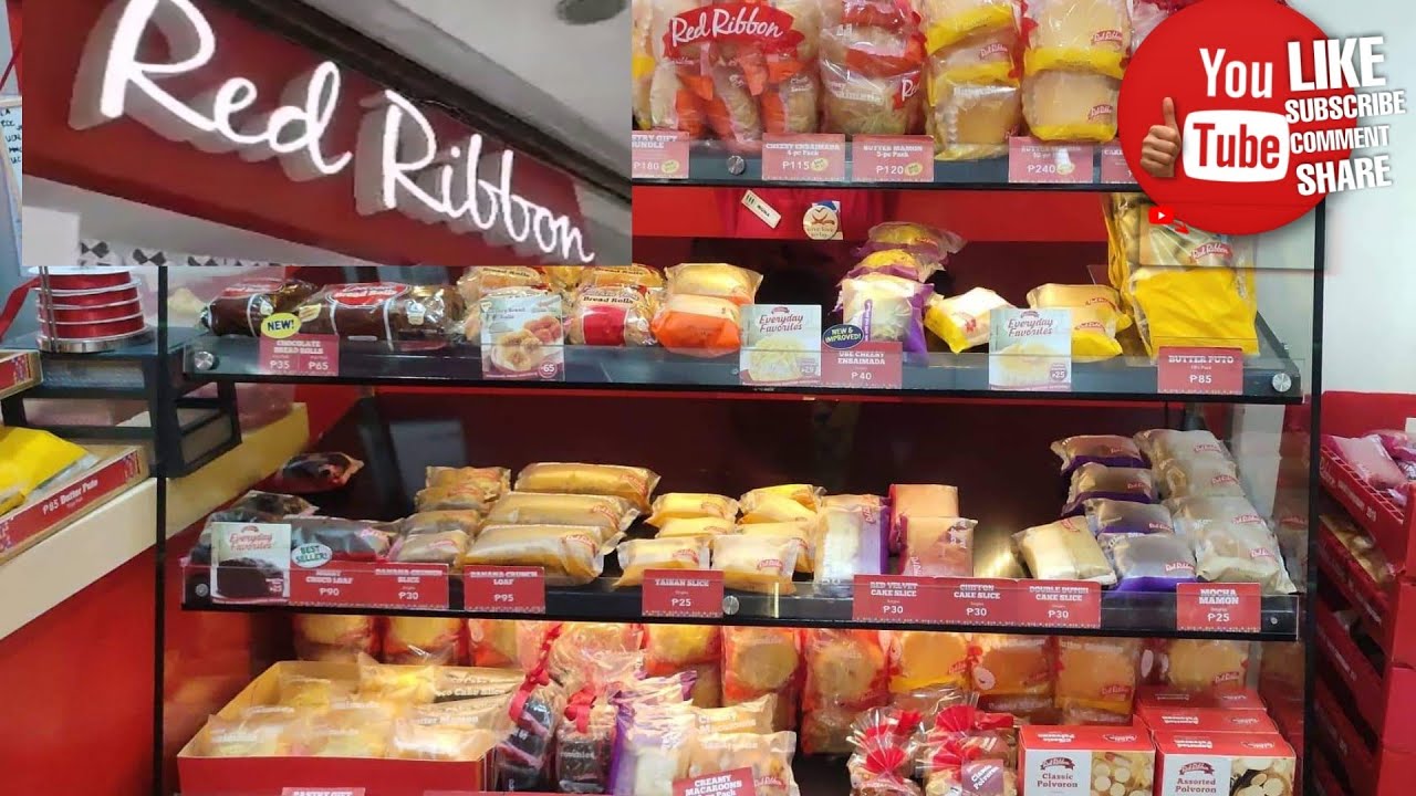 RED RIBBON BAKESHOP DAVAO CITY PHILIPPINES🇵🇭 - YouTube