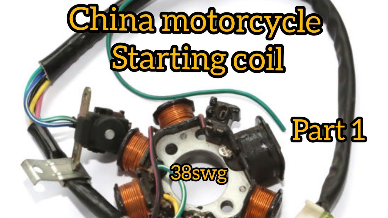Motorcycle starting coil winding tutorial china motor bike(part1) - YouTube