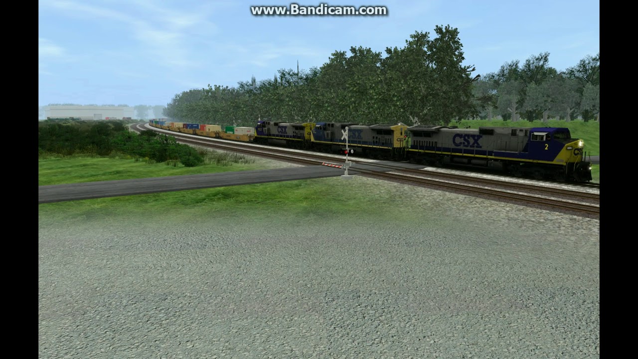Trainz 12 CSX AC44 #2 leading intermodal with spirit of west virginia ...