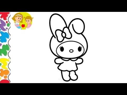 Draw my melody💓💞 | Sanrio | cute easy melody drawing tutorials | easy ...