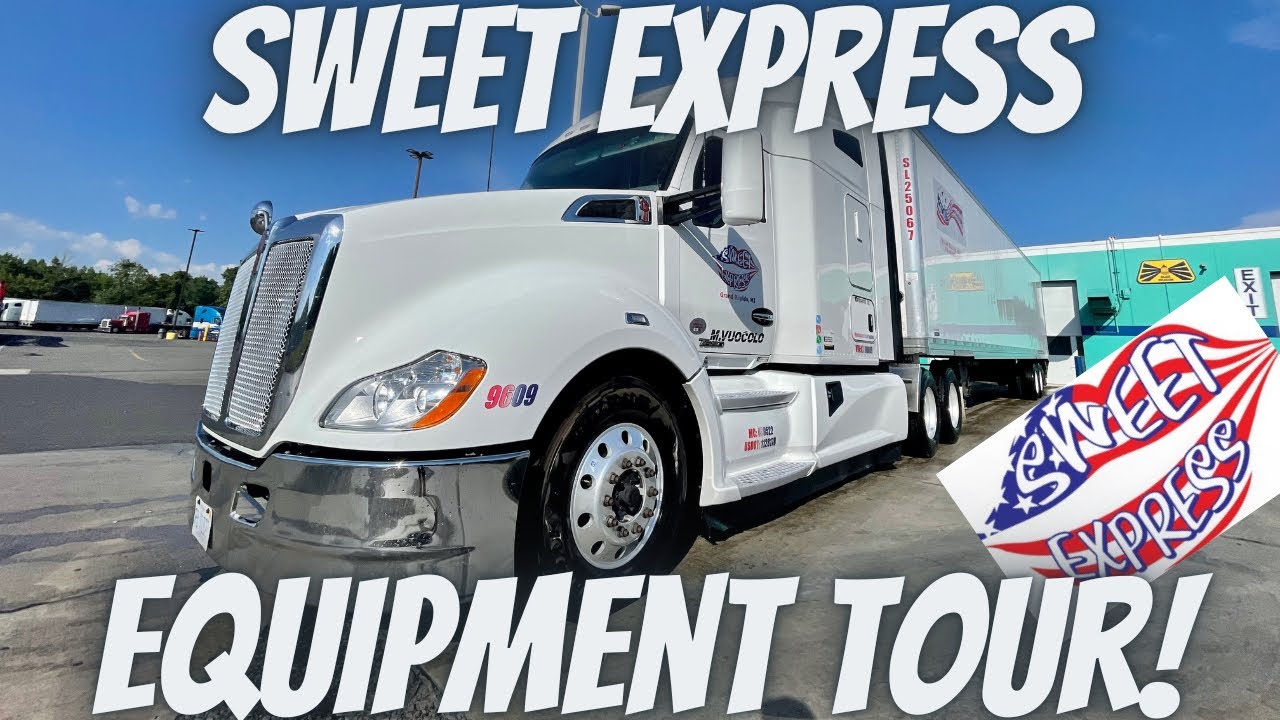 SWEET EXPRESS EQUIPMENT TOUR OF TRACTOR AND TRAILER! - YouTube