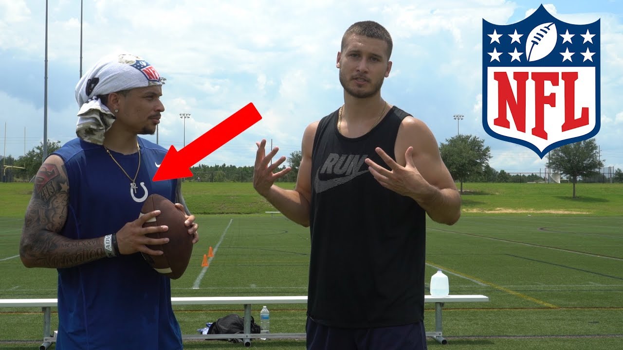 Working Out With an NFL Player! And tips on how to make it! - YouTube