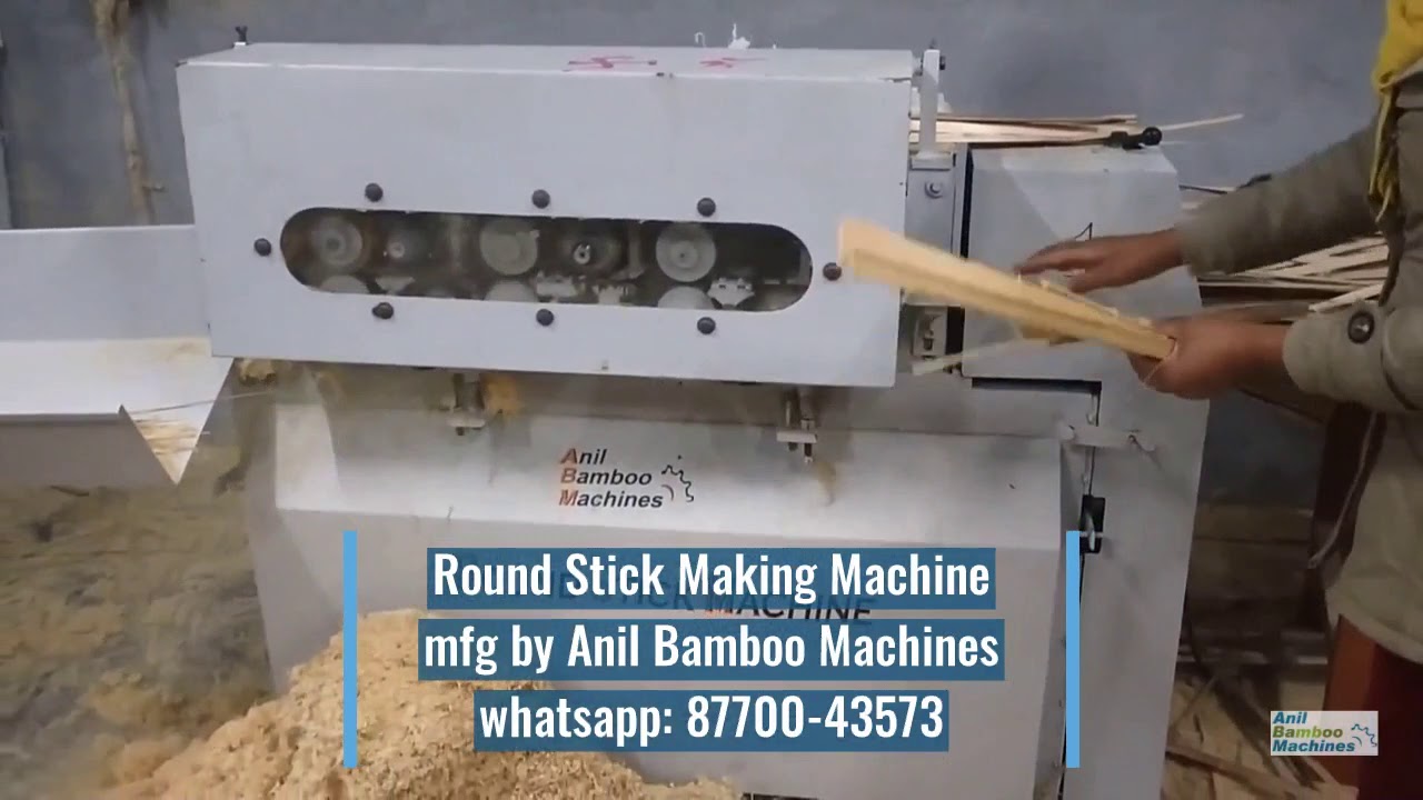 Round Stick making Machine- A site video - YouTube