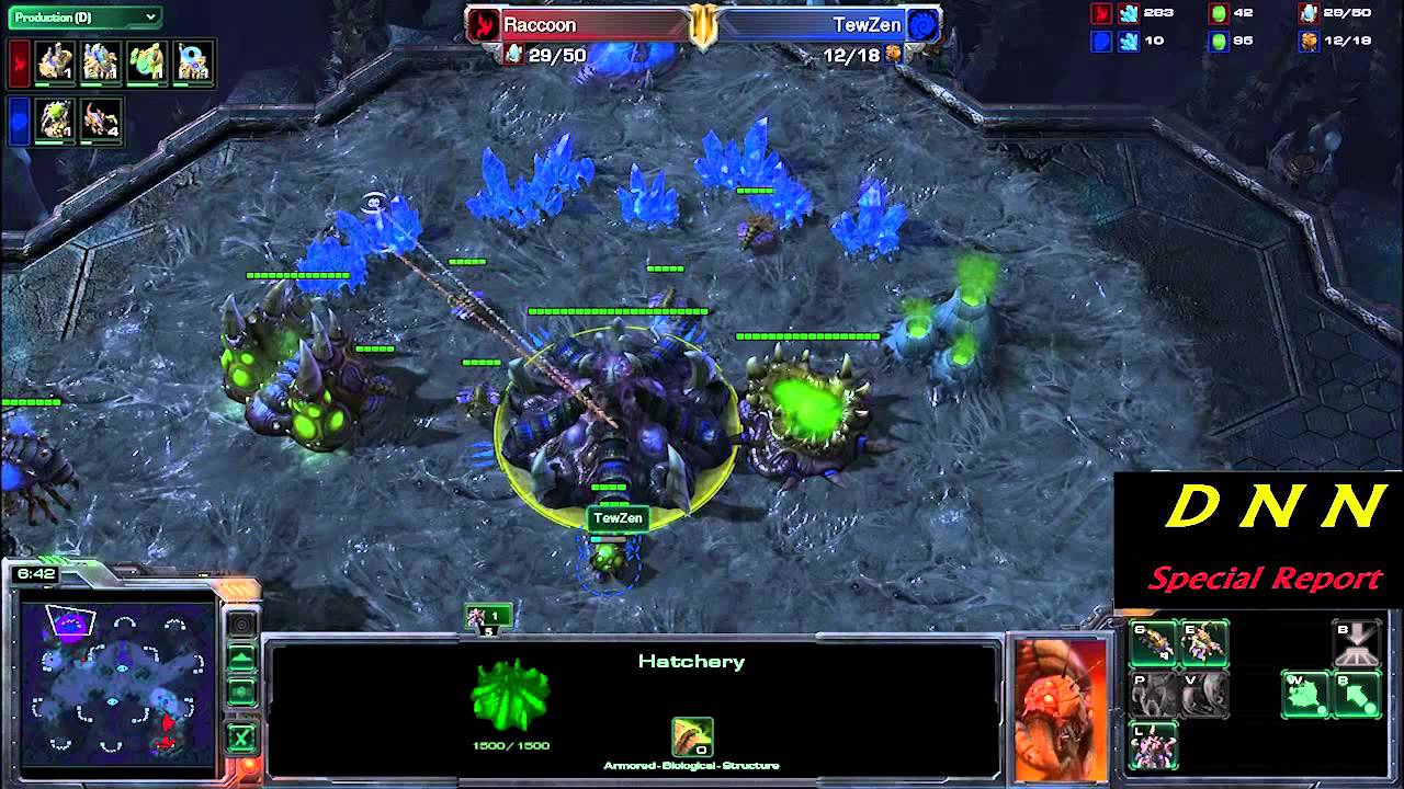 PvZ Zerg 6 Pool Rush Starcraft 2 - YouTube