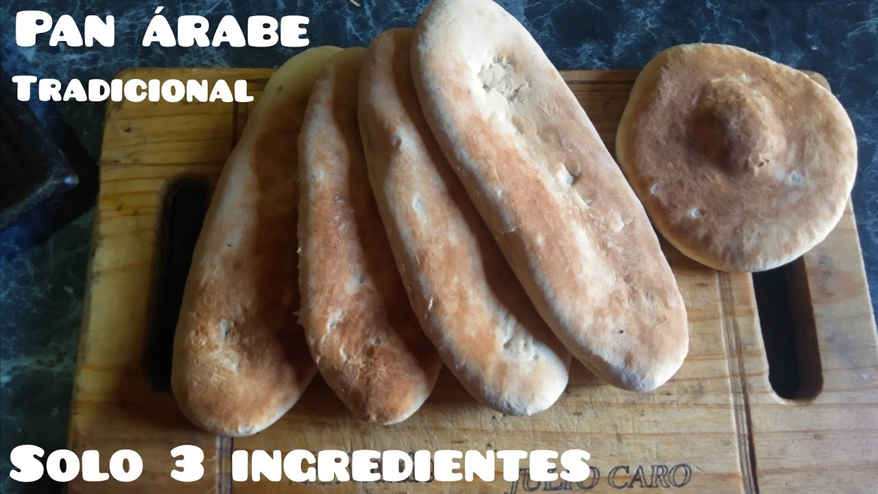 cómo hacer pan árabe tradicional económico y simple - YouTube
