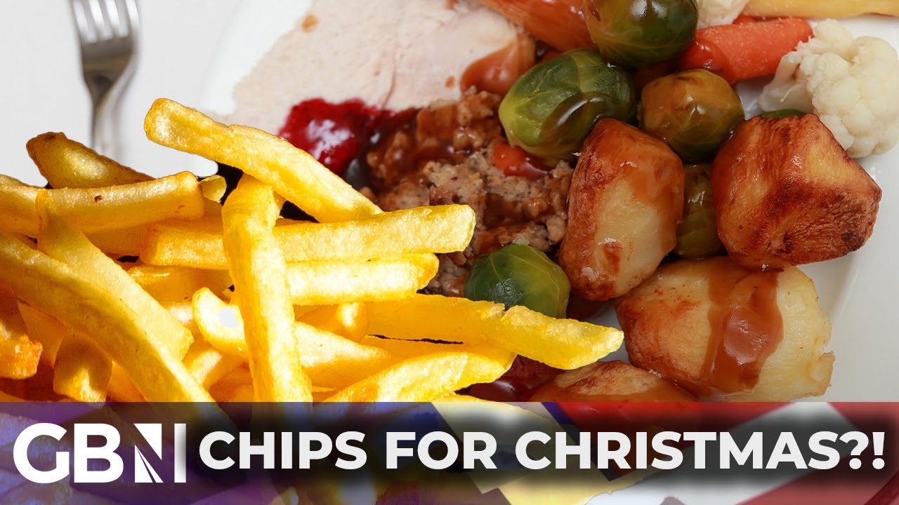 One in ten Britons to have CHIPS with their Christmas dinner - YouTube