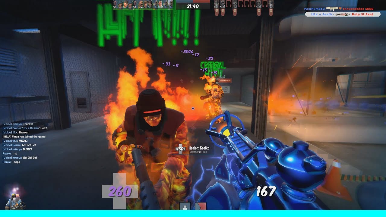 Team Fortress 2 Pyro Gameplay tf2 Phlogistinator (W+M1) - YouTube