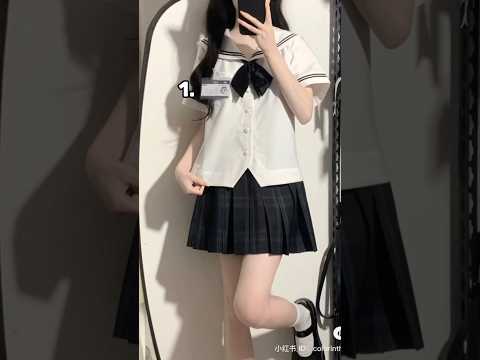 Ask your friend to choose your Japanese uniform 🇯🇵🍙🍡 #cute #beautiful #japanese #shorts