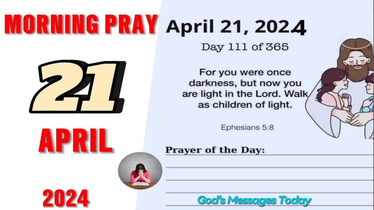 Morning Prayer for Sunday April 21, 2024| God's Messages Today - YouTube