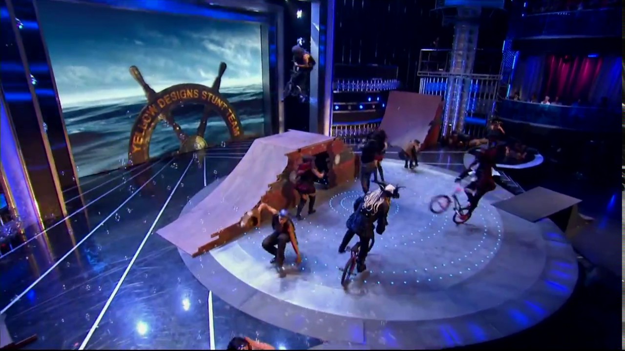 America's Got Talent - Yellow Designs Stunt Team - Wild Card - Season 6 ...