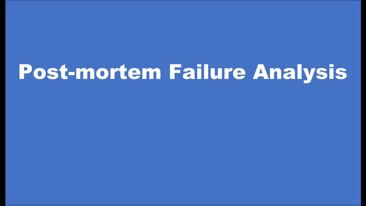 Post mortem failure analysis - YouTube