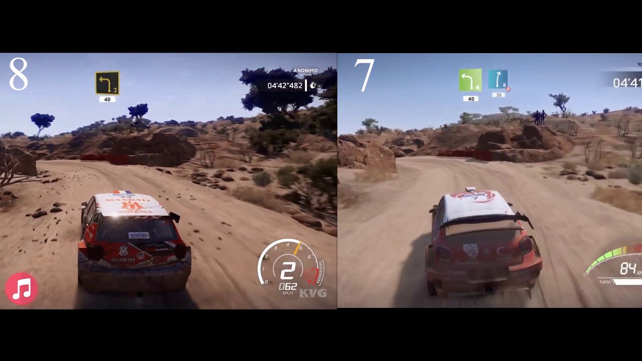 WRC 8 vs WRC 7 / sounds and graphics Rally Guanajuato Mexico - YouTube