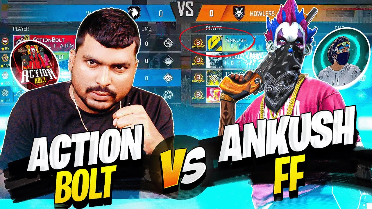 Ankush FF Vs Actionbolt 💀 || Insane Revenge Match - Free Fire Max - YouTube