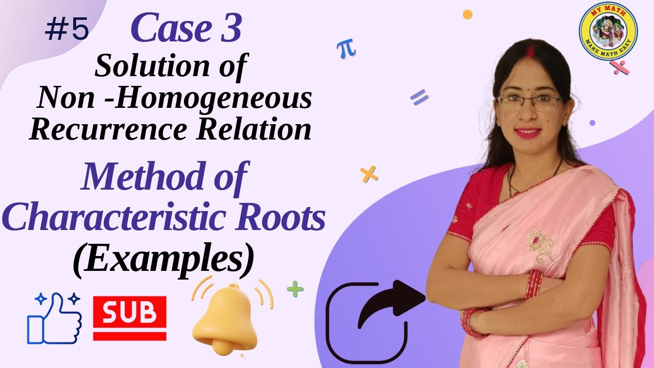 5. Case III of Non-homogeneous recurrence relation || when f(n) is b^n ...