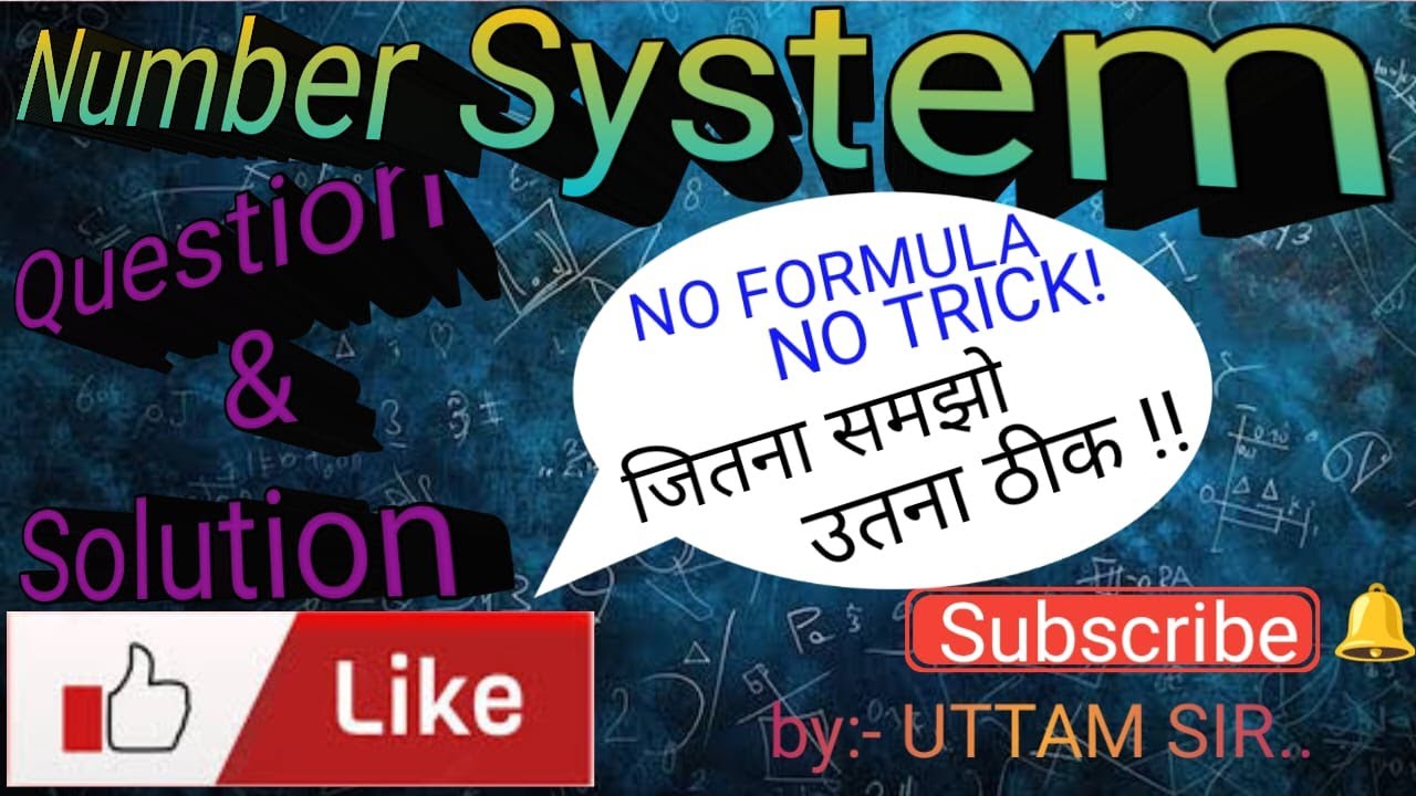 Number System - YouTube
