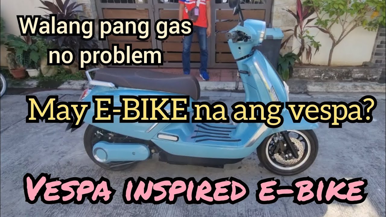 VESPA INSPIRED E-BIKE | NWOW BALANGA | WSP E-BIKE - YouTube