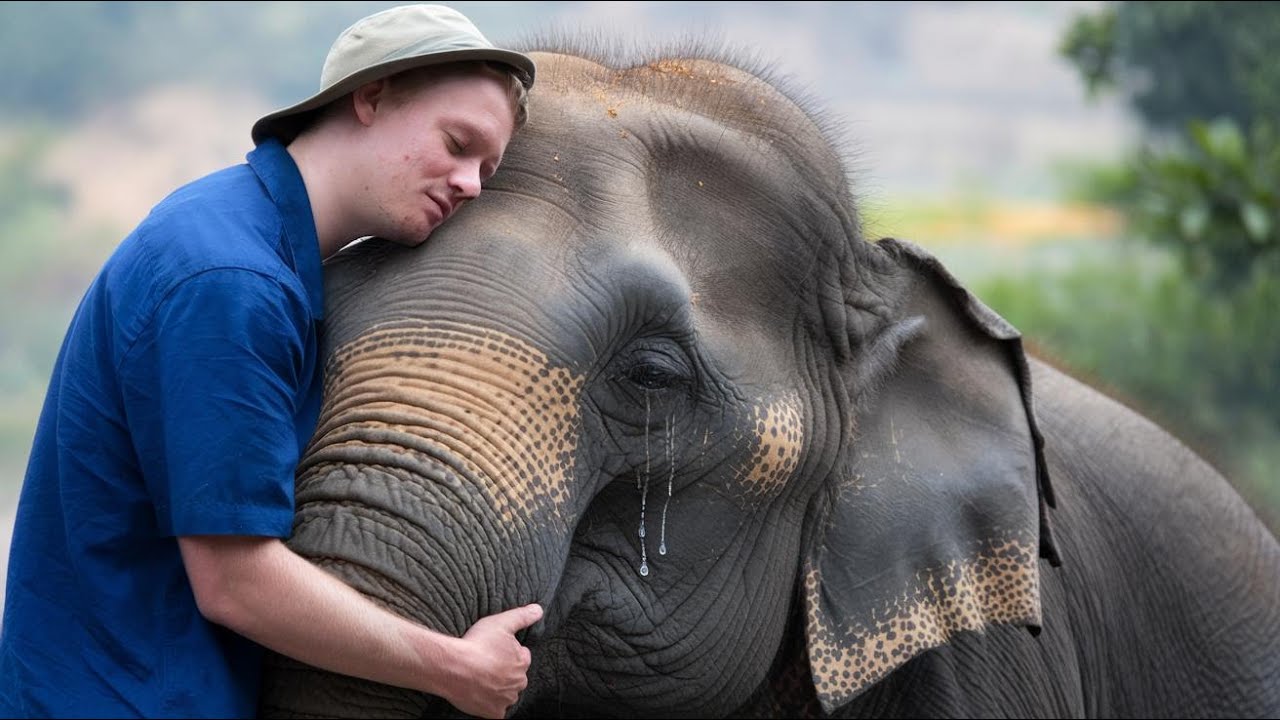 Crying Elephant Mother Leads Man to Her Dying Calf, But He’s Shocked ...