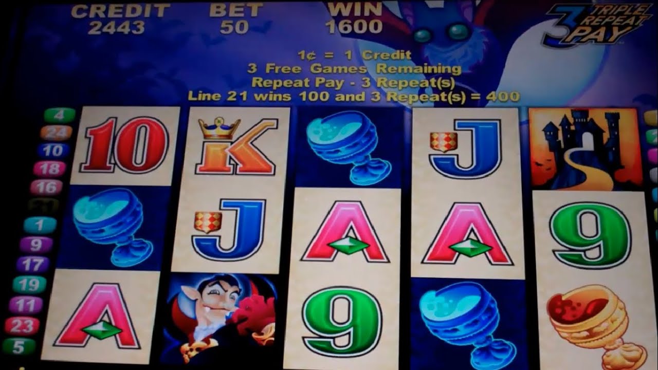 Lucky Count Slot Machine Bonus - 15 Free Games Win with Repeat Wins ...