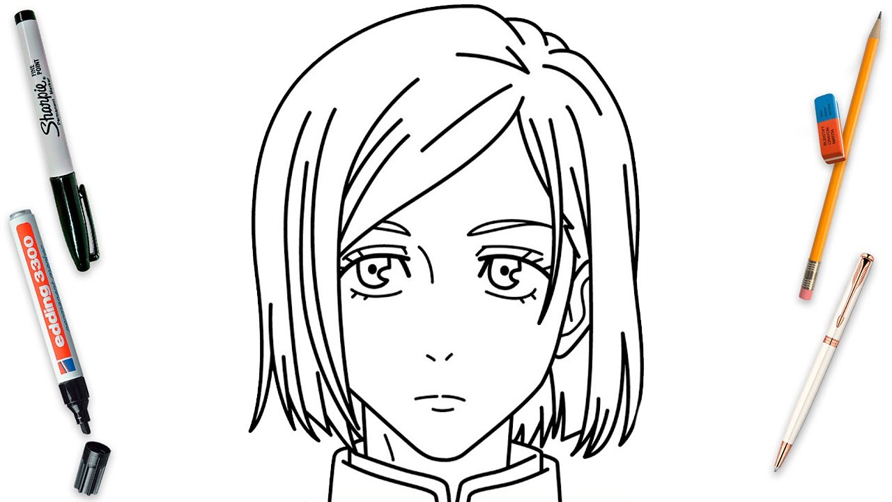 How To Draw Nobara Easy Step By Step | Kugisaki From Jujutsu Kaisen Art ...