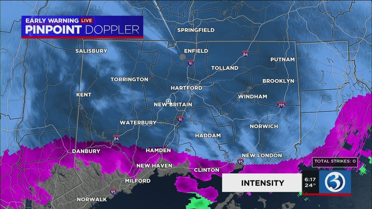 FORECAST: Snow and a wintry mix this morning - YouTube