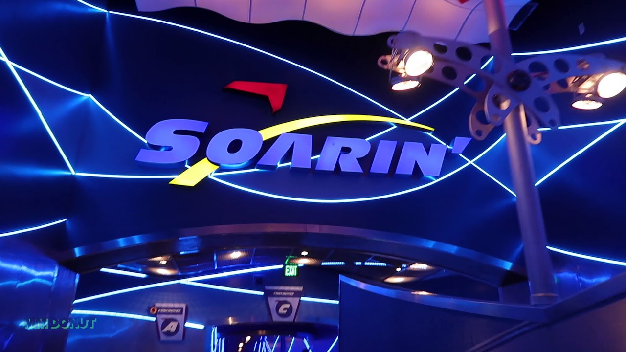 Soarin' Around The World FastPass Line - Walt Disney World Epcot 2018 ...