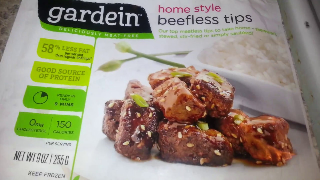 Vegan Gardein Beefless Tips Review😄 - YouTube