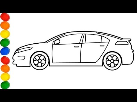 How To Draw CHEVROLET volt 2010 - YouTube