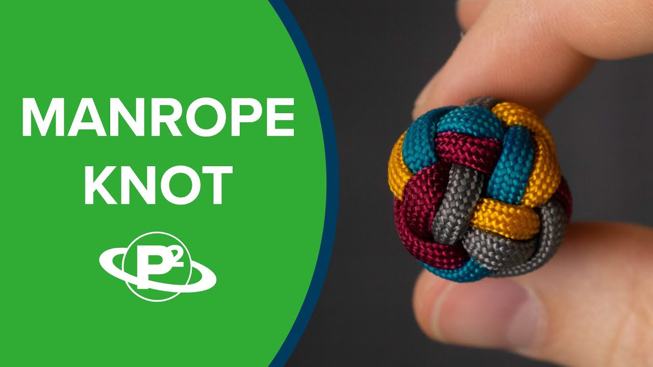 Hide Paracord Ends with a Manrope Knot - YouTube